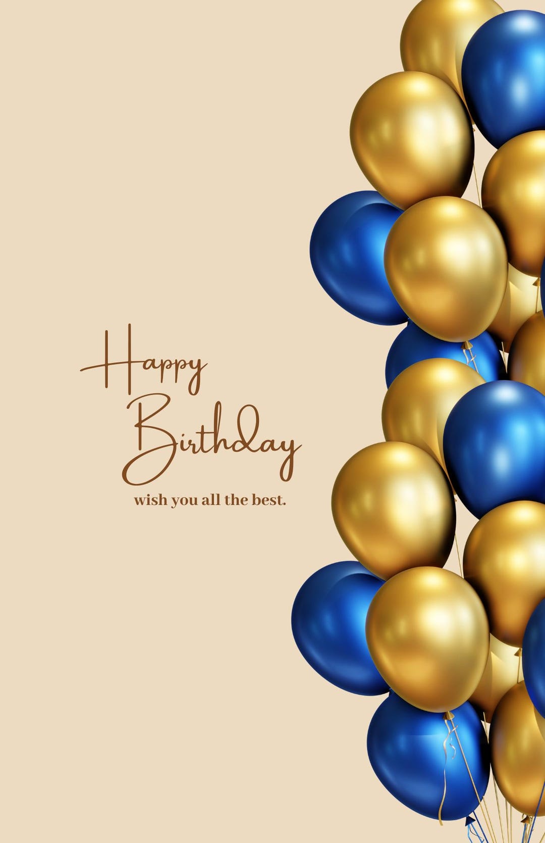 Modern Birthday Card Template – Easy to Personalize - Etsy