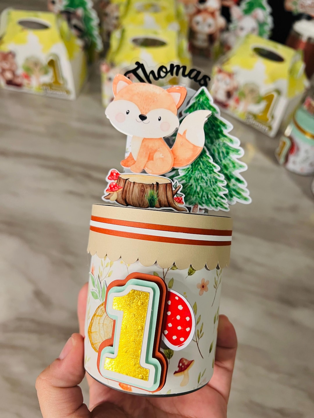 Woodlands Custom Pringles Cans, Forest Animals Theme Snack Chips Cans ...