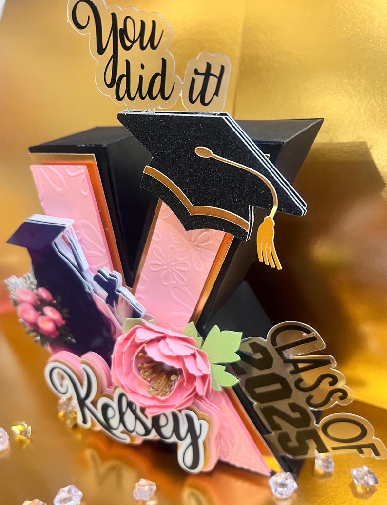 Graduation 3D Letter, Customized Capital Letter and Centerpiece ...