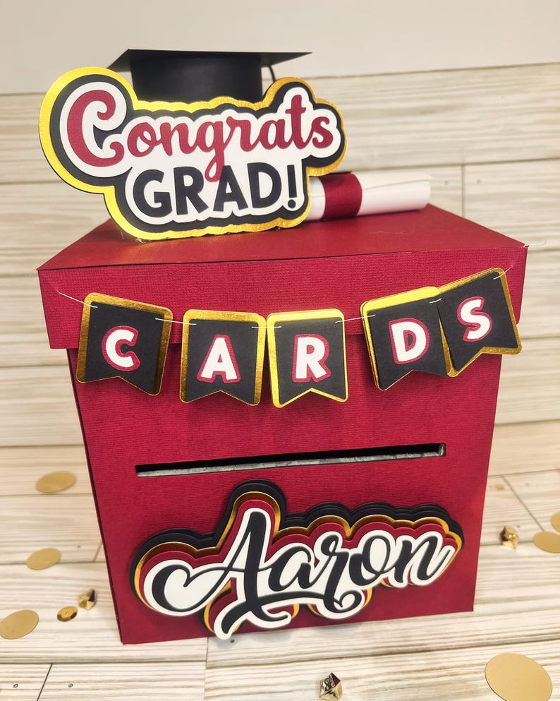 2025 Graduation Cards Box, Customized Envelopes Container, Graduation ...