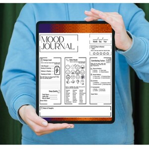 Printable Daily Mood Journal Template (pixels) - Etsy