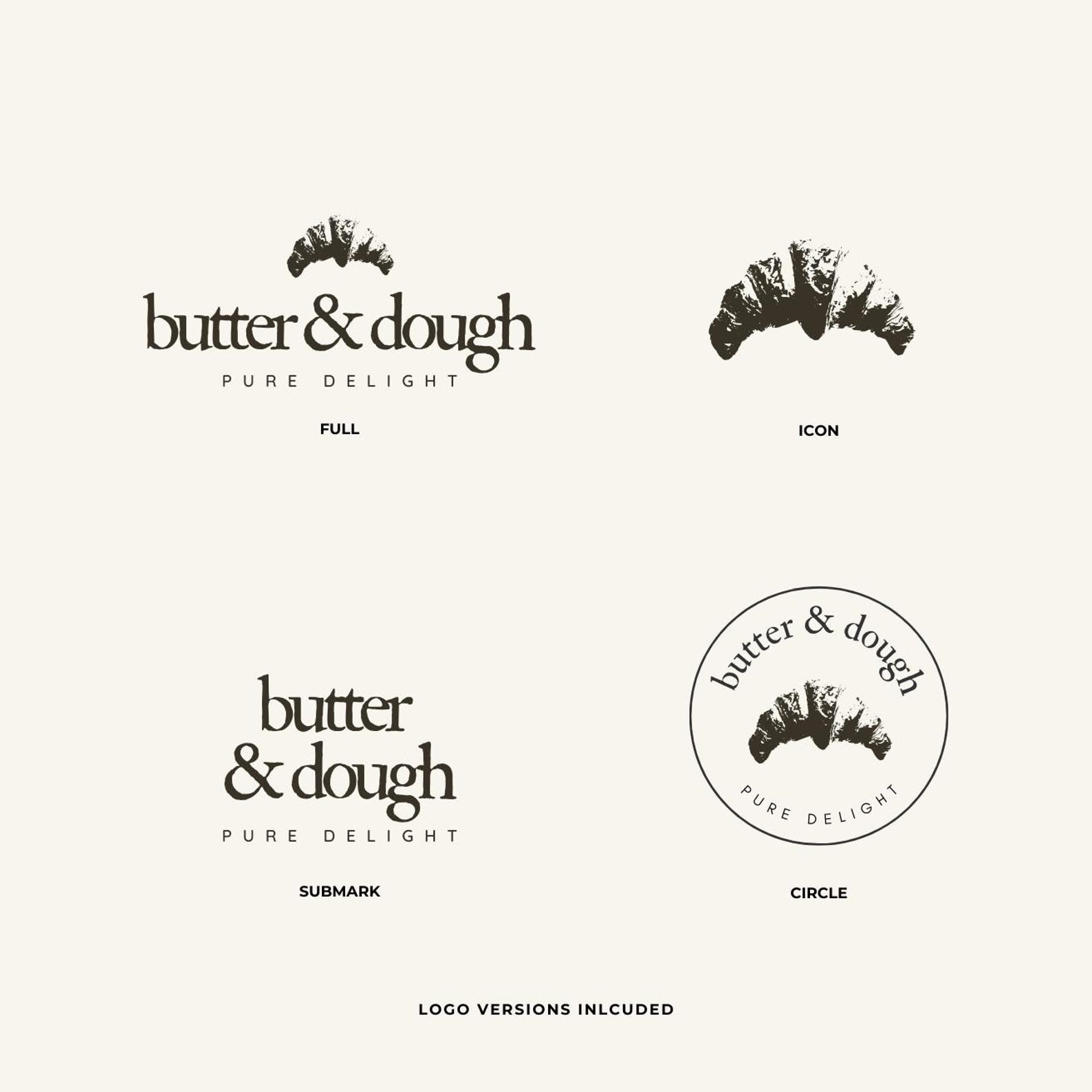 Bakery Logo, Minimalist Bakery Logo, Logo With Croissant, Modern Coffee ...