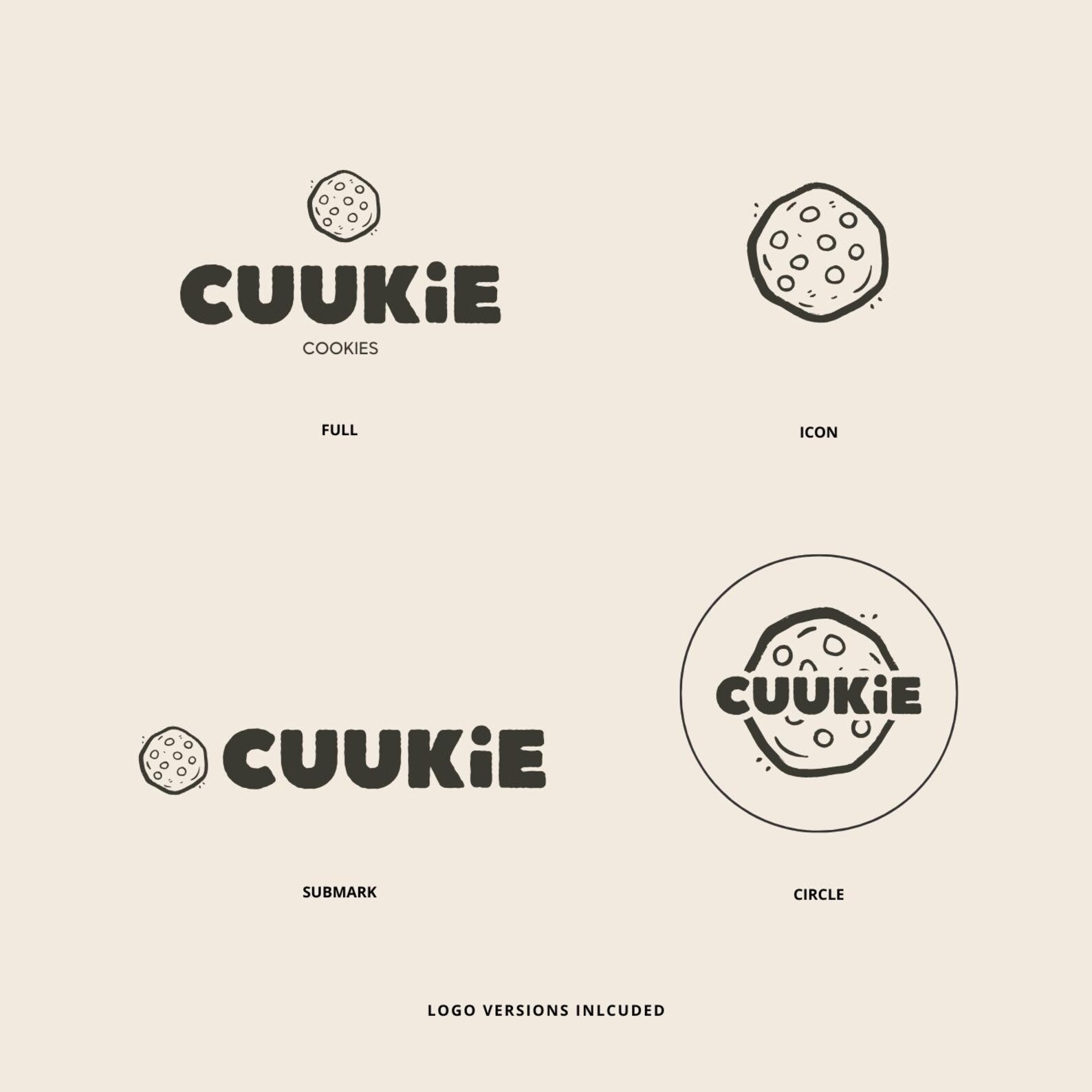 Cookie Logo, Bakery Logo, Logo With Cookie, Cafe Logo, Premade Logo ...