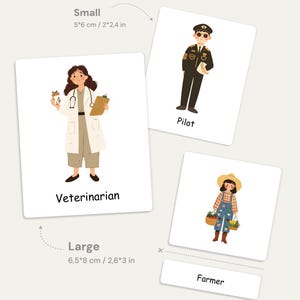 Professions Flashcards for Kids: Montessori Learning Cards (digital ...