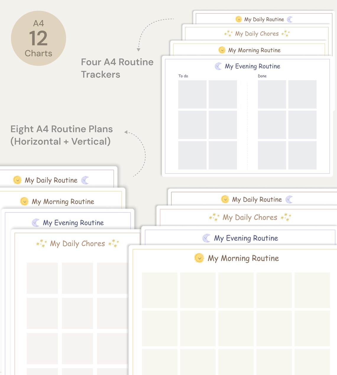 Daily Routine Cards Visual Schedule Toddler Routine Chart for Kids ...