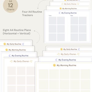 Daily Routine Cards Visual Schedule Toddler Routine Chart for Kids ...