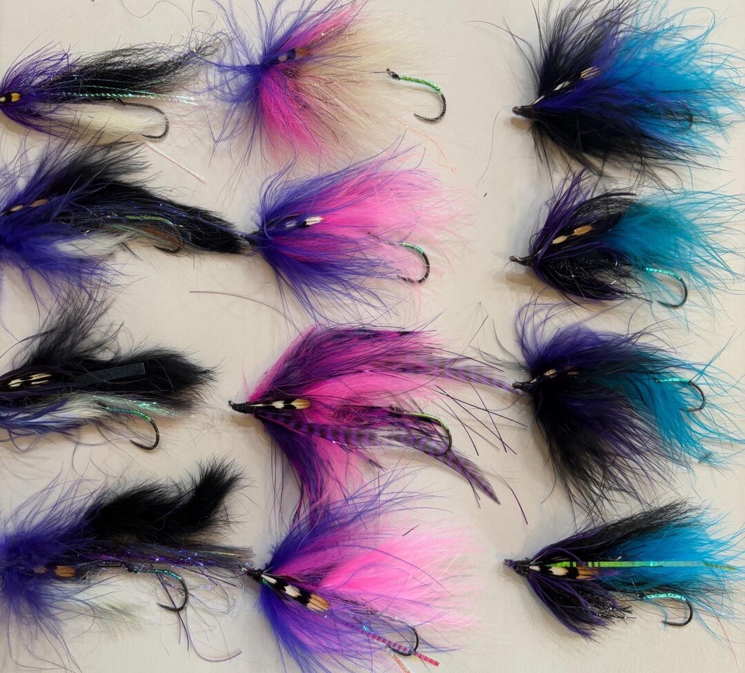 Set of 12 Steelhead Flies | Chinook Flies | Flyfishing | Pink Steelhead ...
