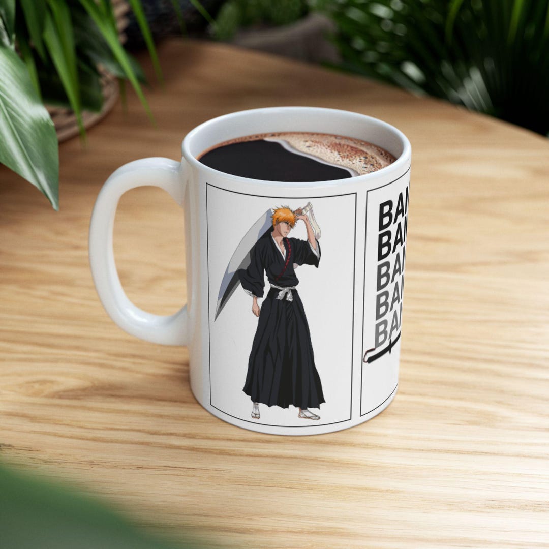 Anime-inspired Ceramic Mug - 'bankai' Design, Perfect Gift for Otaku ...