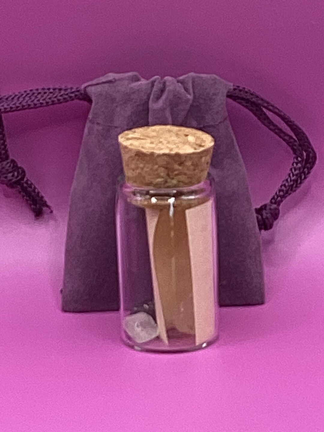 Crystal and Herb Wish Jar: Quartz, Aventurine, Dandelion, Vervain ...