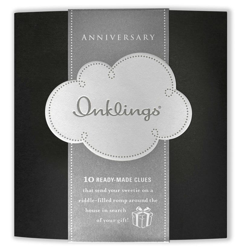 Anniversary Treasure Hunt Kit: Die-cut Clues & Kick-off Card - Etsy
