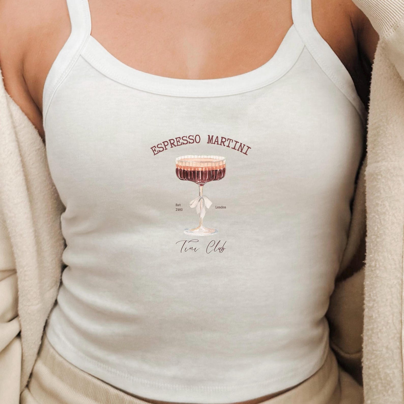 Espresso Martini Tank Top, Cute Summer Top, Women's Casual Wear ...
