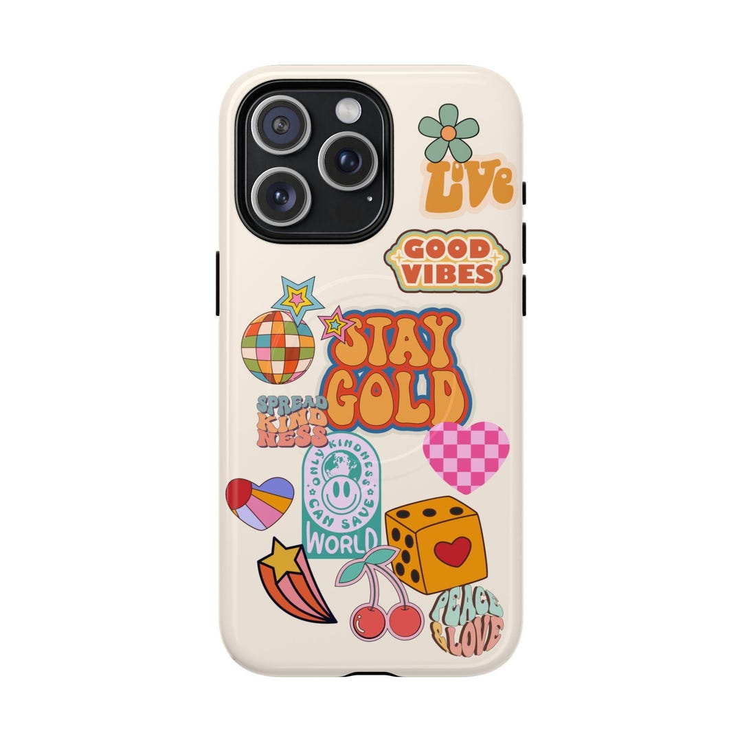 Retro & Y2K Sticker Core Vibes Magsafe® Phone Case for iPhone 17, 16 ...