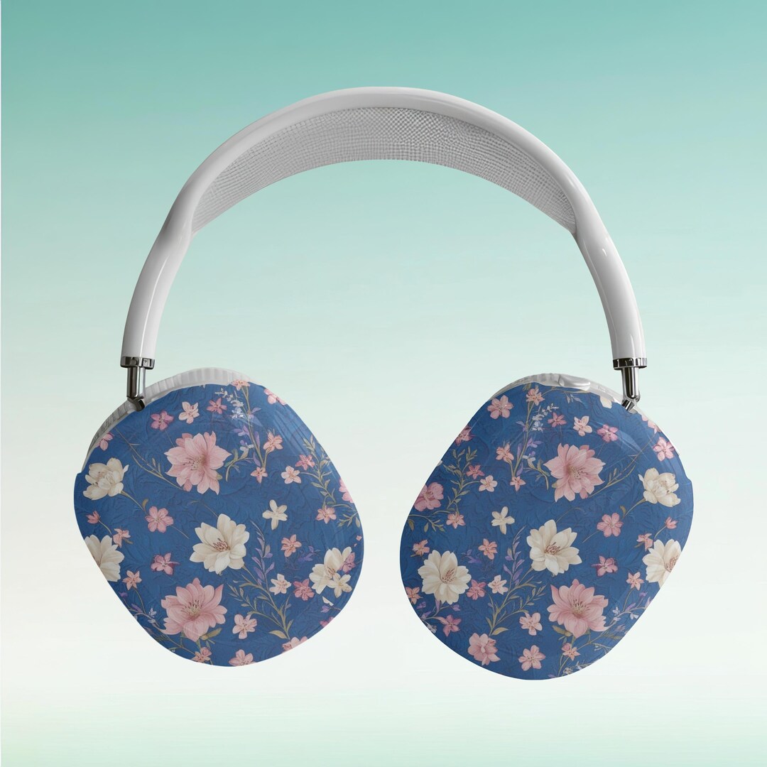 Dark Blue AirPod Max Cases With a Chinoiserie Floral Design Gift for ...