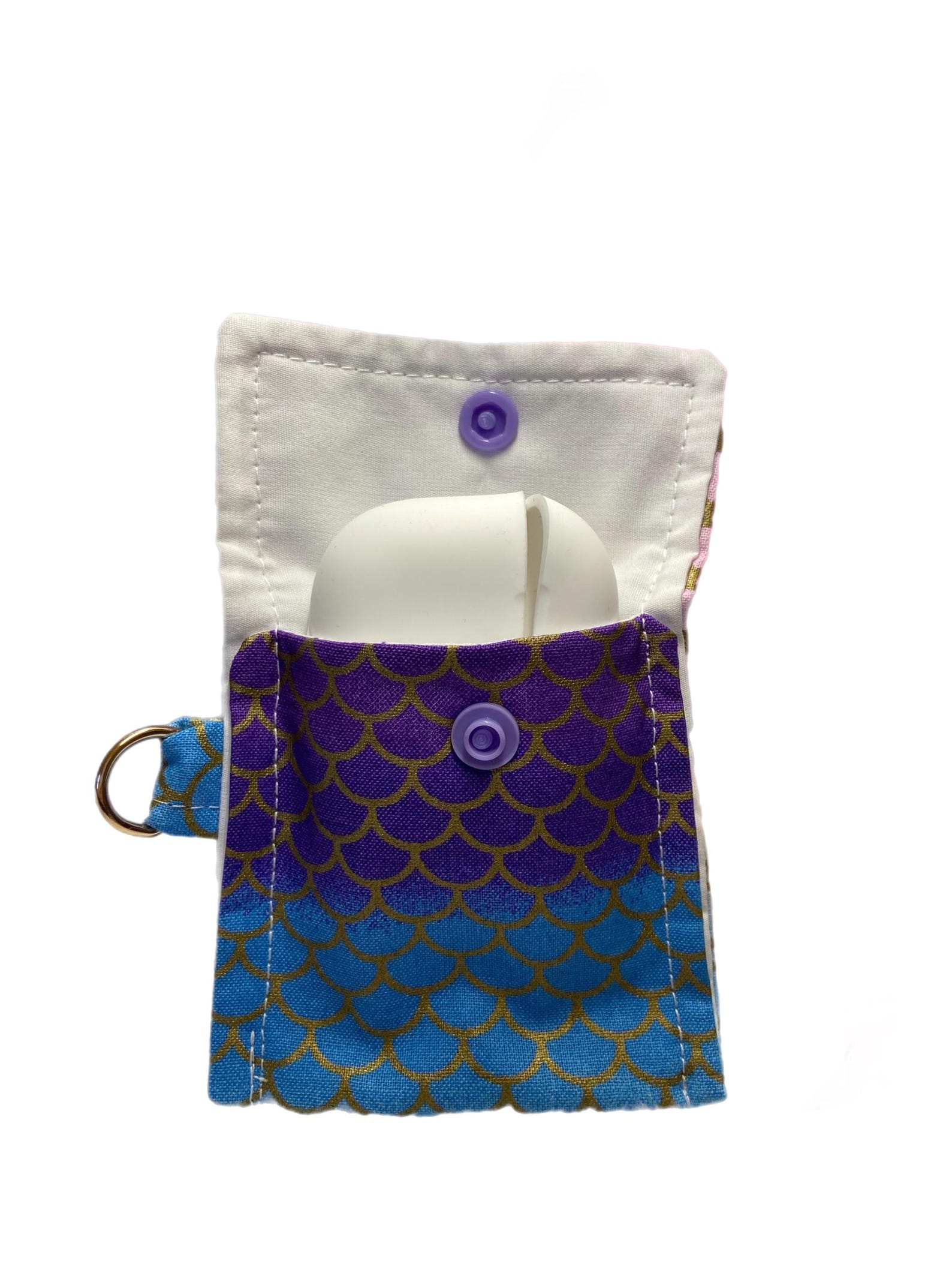 Mermaid Fins Mini Earbuds Pouch: USA Made Cotton Coin Purse - Etsy