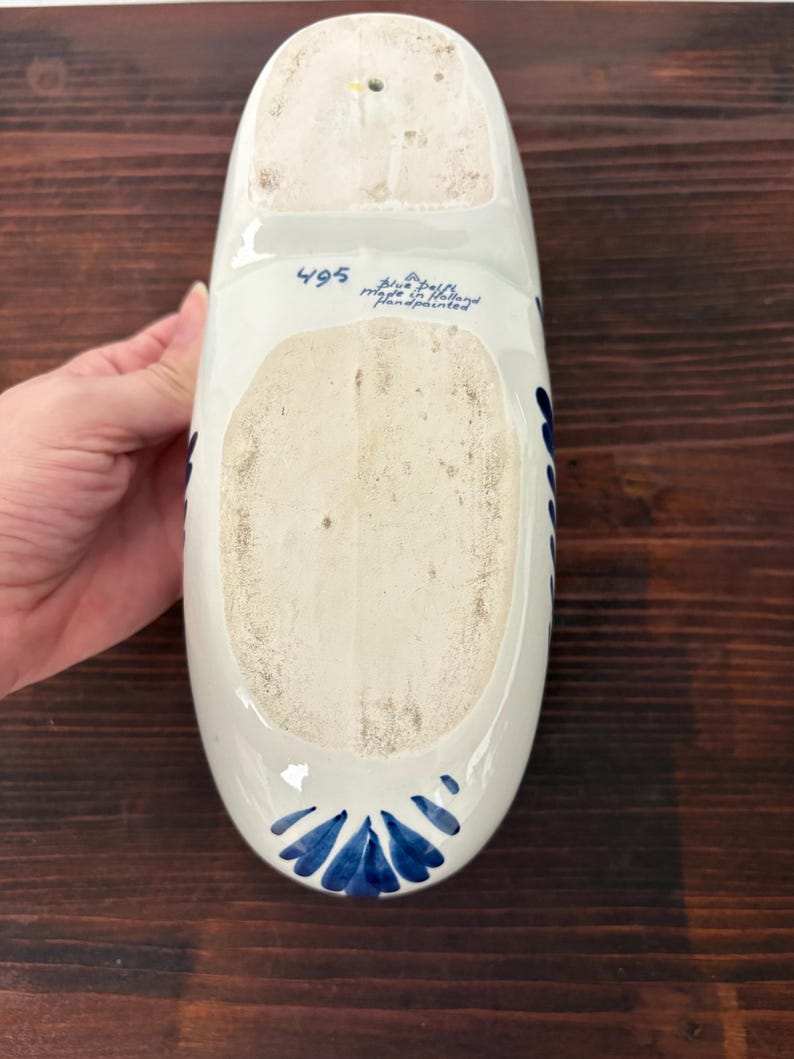 Vintage 1960s Delft Blue HOLLAND Ceramic Clog Shoe Kitchen Decor - Etsy