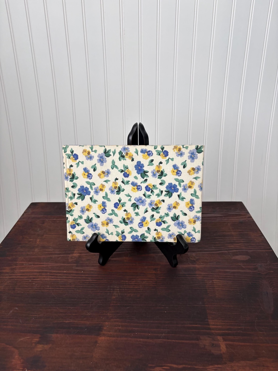 Vintage 1980s LAURA ASHLEY Floral Fabric Covered ADDRESS and Personal ...