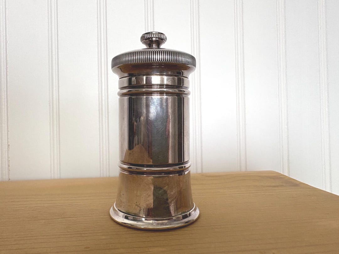 Vintage 1960s Silver Pepper Grinder - Etsy