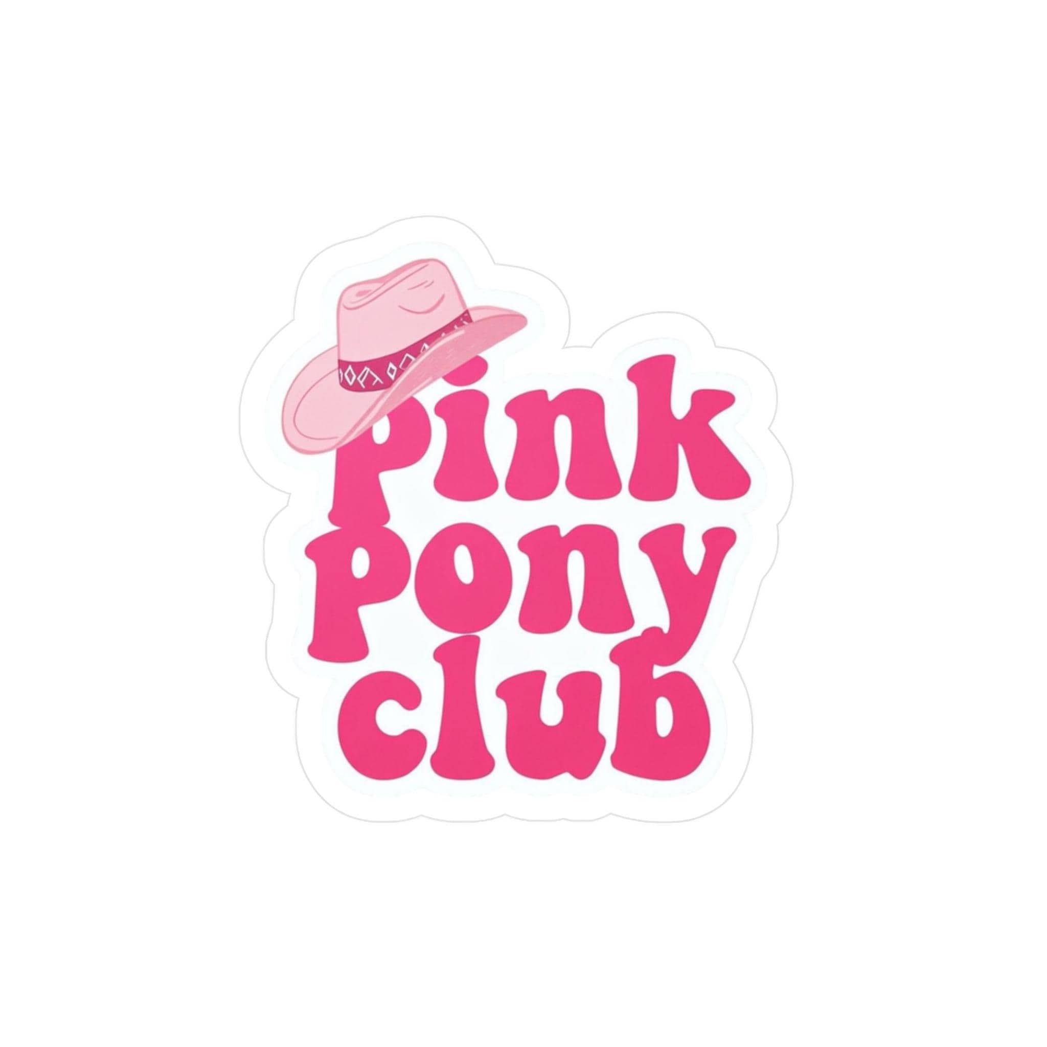 Pink Pony Club Vinyl Stickers - Fun Decals for Water Bottles, Laptops ...
