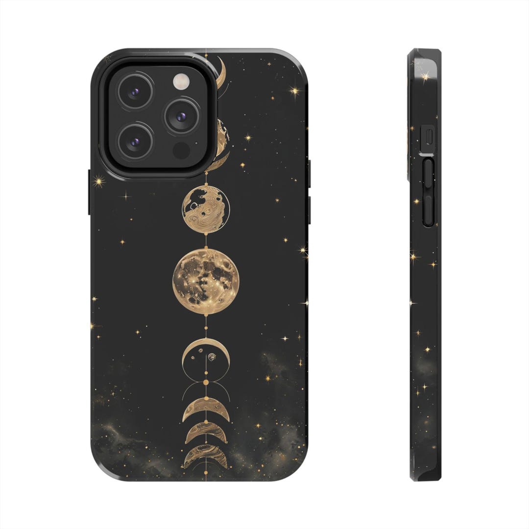 Celestial Moon Phase Phone Case - Astronomical Design for Tough ...