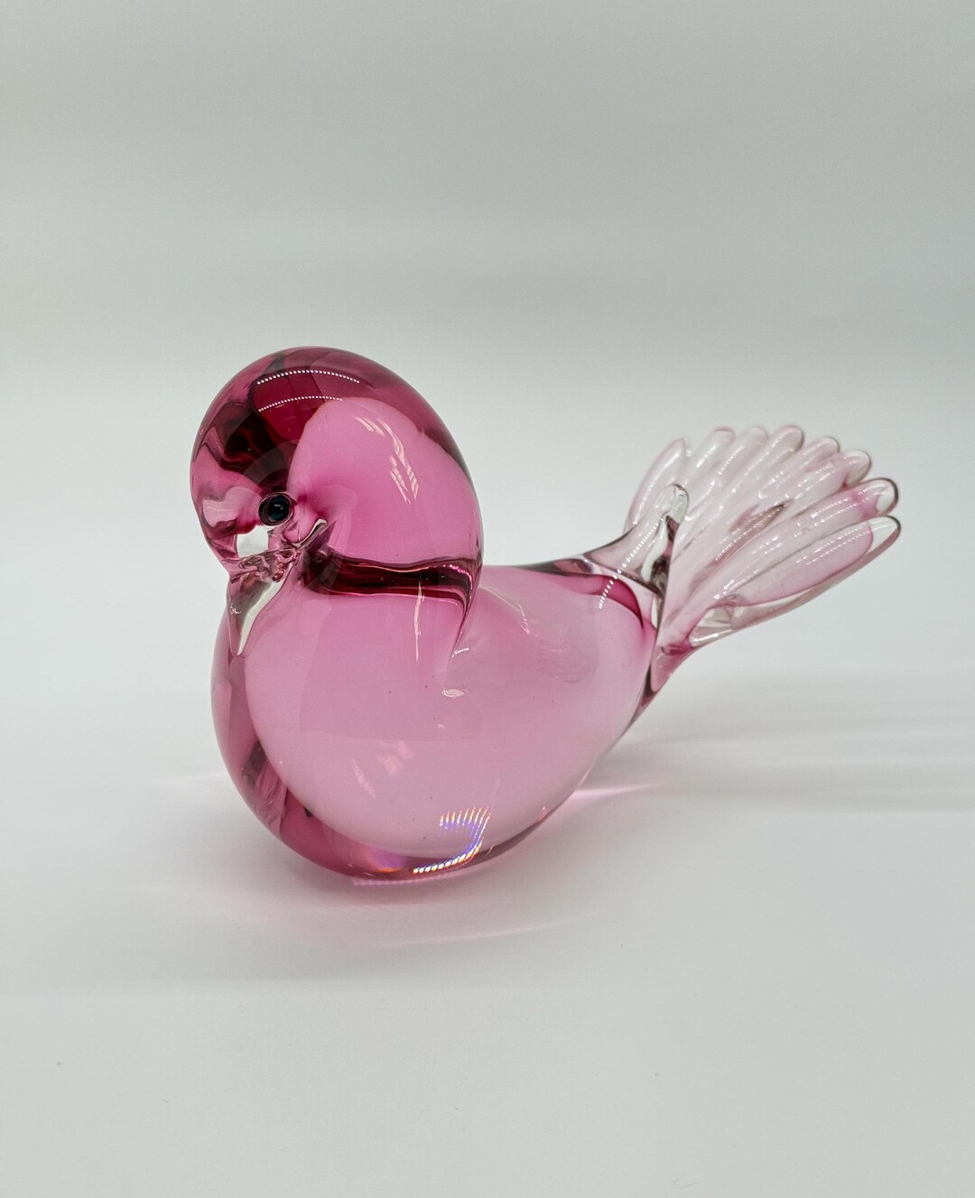 Vintage Formia Murano Italian Art Venetian Glass Bird "ruby", Jeweled ...