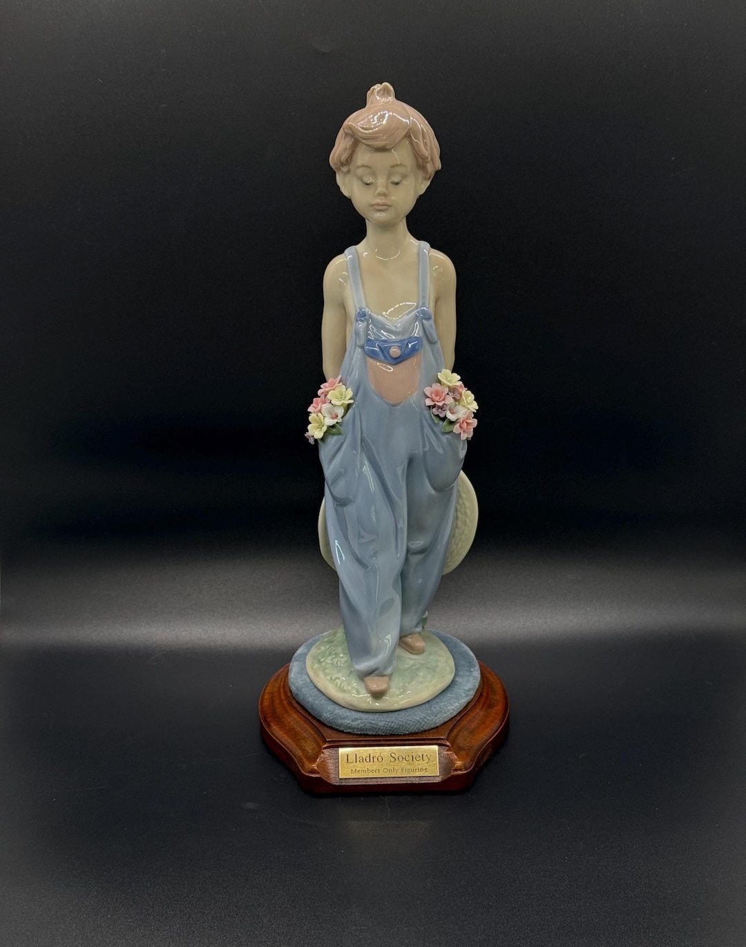 Vintage Lladró 7650 "pocket Full of Wishes" Porcelain Child Figurine ...