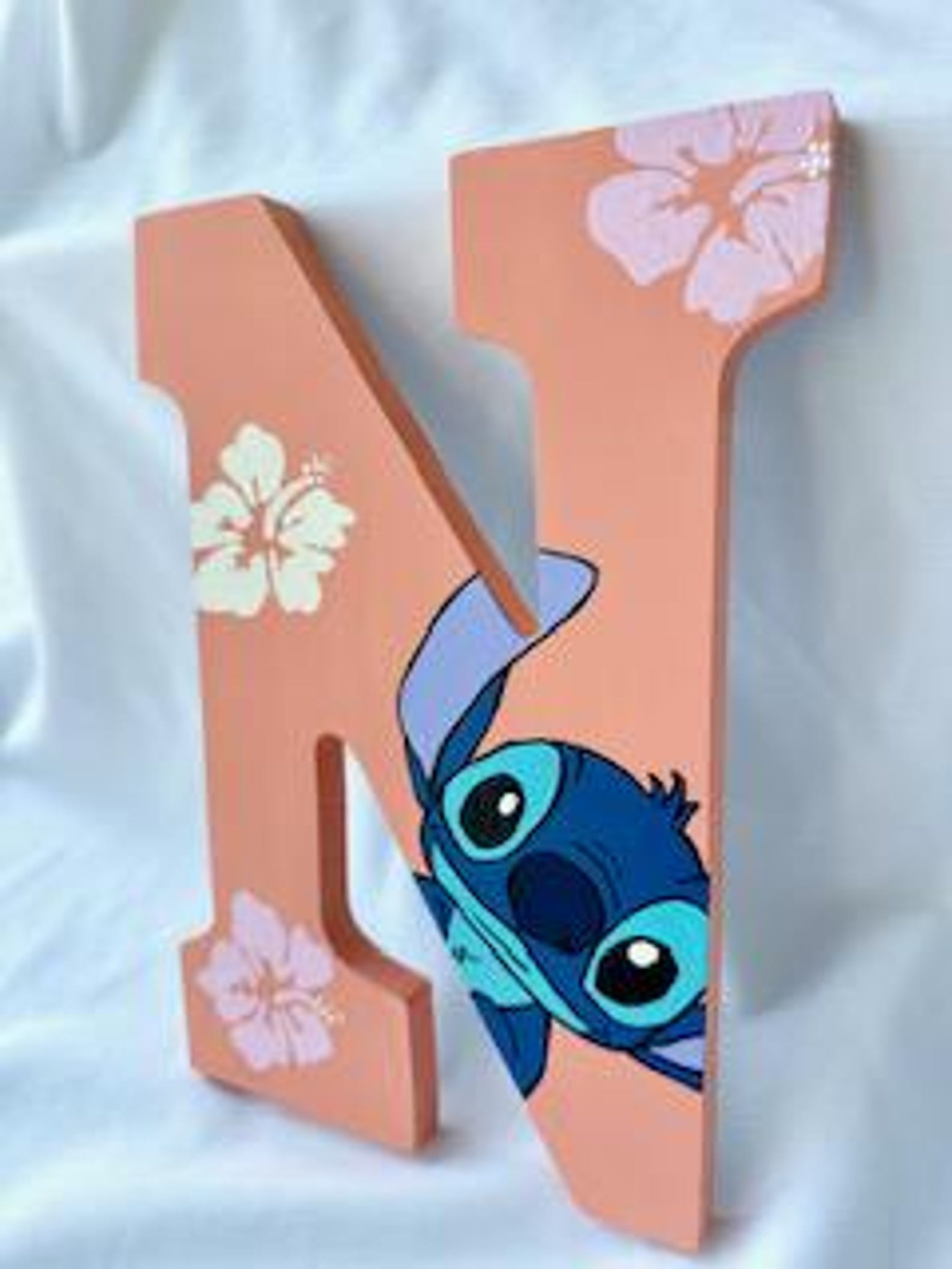 Hand Painted Personalized Stitch Themed Letter Banner/sign (can Choose ...