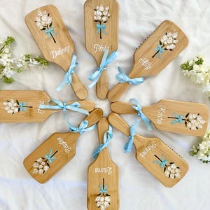 Personalized Hand Painted Hair Brushes- Bridal Shower, Bridesmaids ...