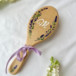 Personalized Hand Painted Hair Brushes- Bridal Shower, Bridesmaids ...