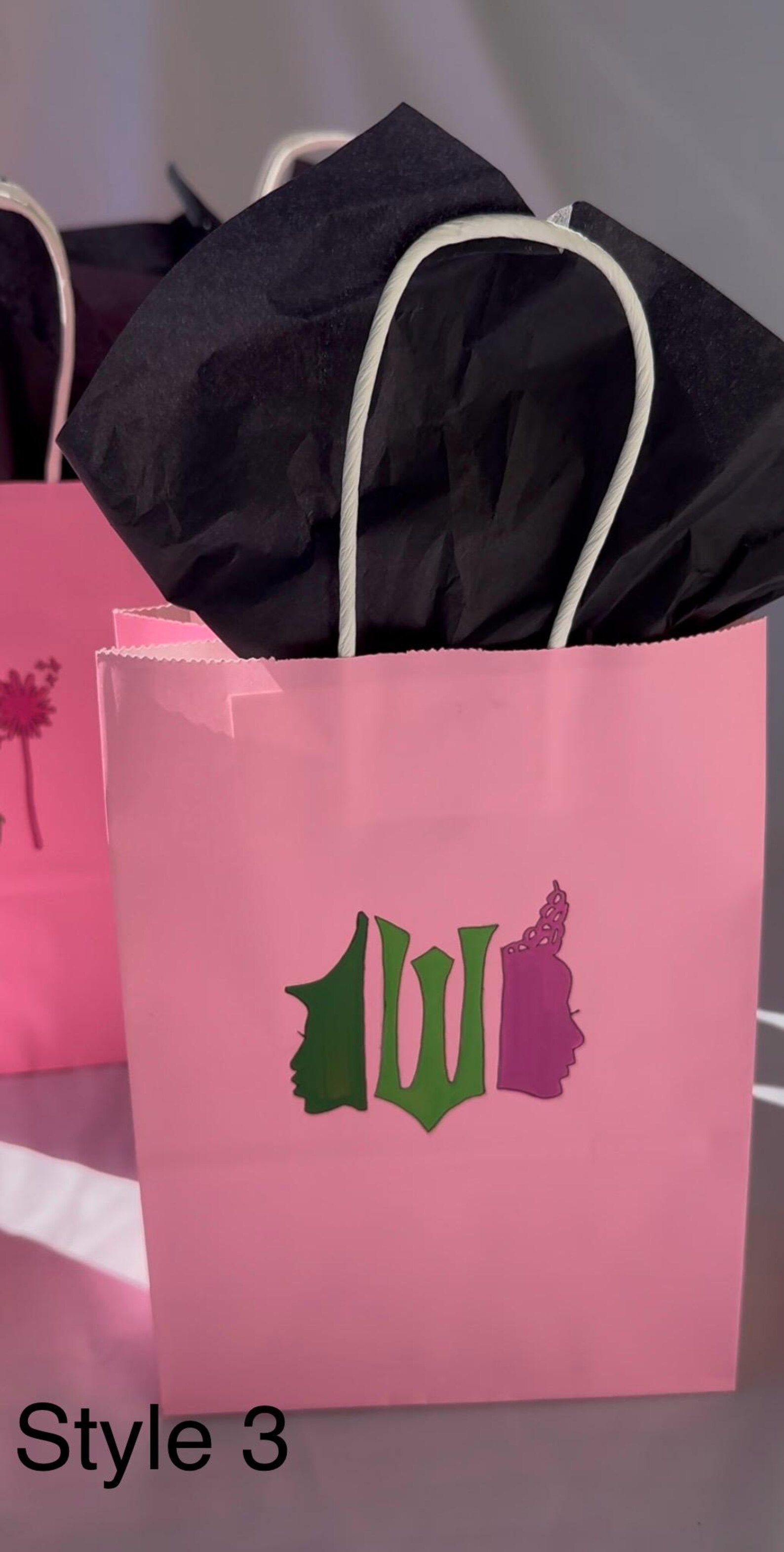 Wicked Themed Birthday Party Favor Gift Bags - Elphaba - Glinda - Etsy