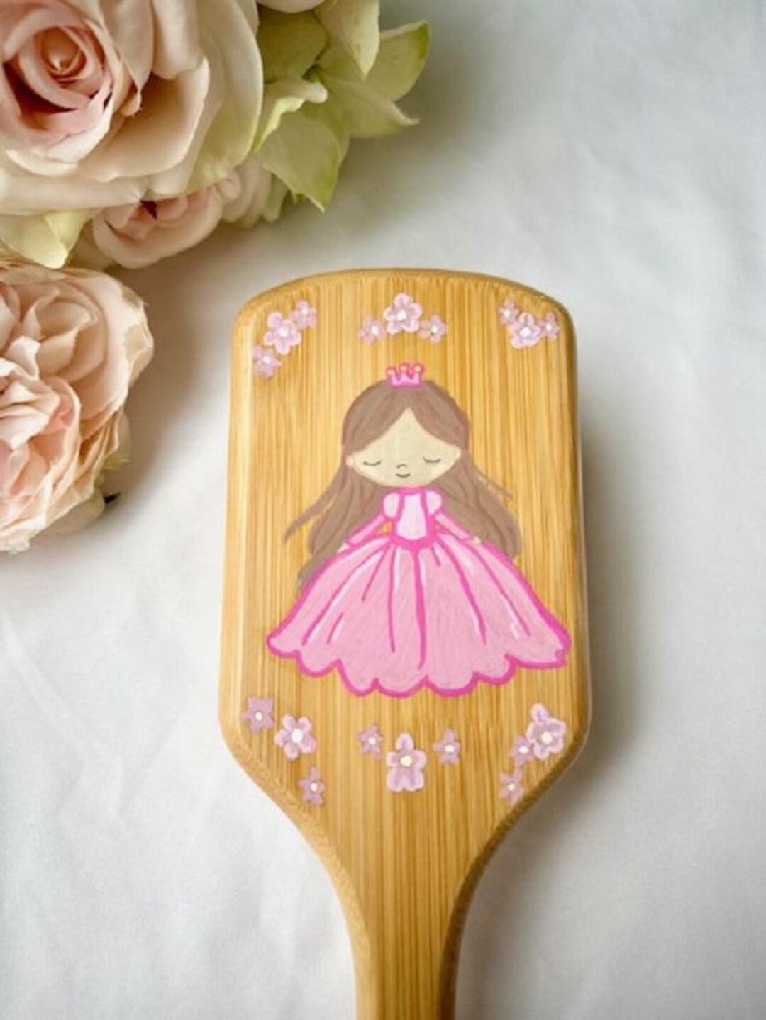 Personalized Hand Painted Princess Hair Brush- Baby Shower, Birthday ...