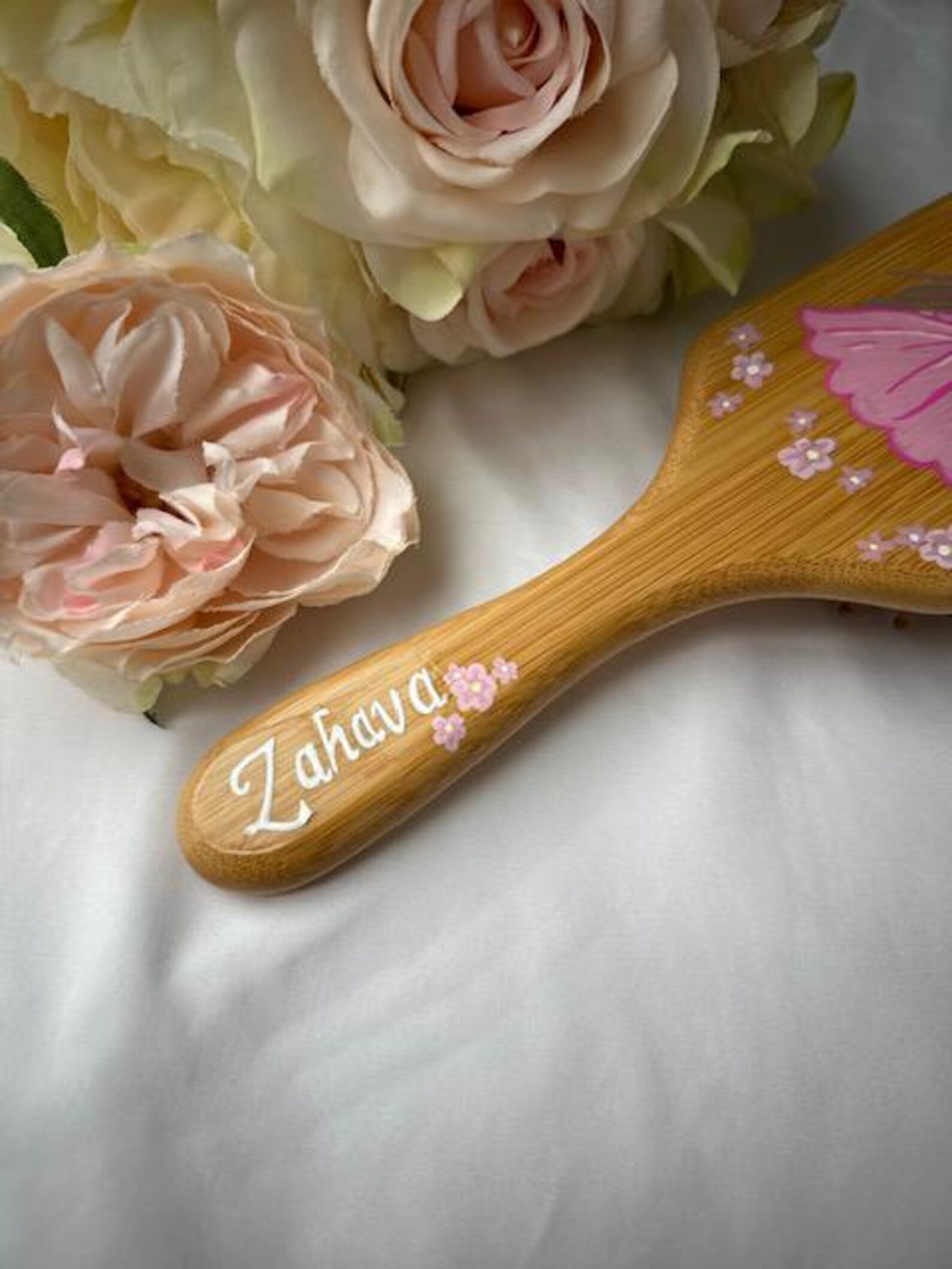 Personalized Hand Painted Princess Hair Brush- Baby Shower, Birthday ...
