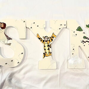 Hand Painted Personalized Themed Letter Banner/sign - Winnie the Pooh ...