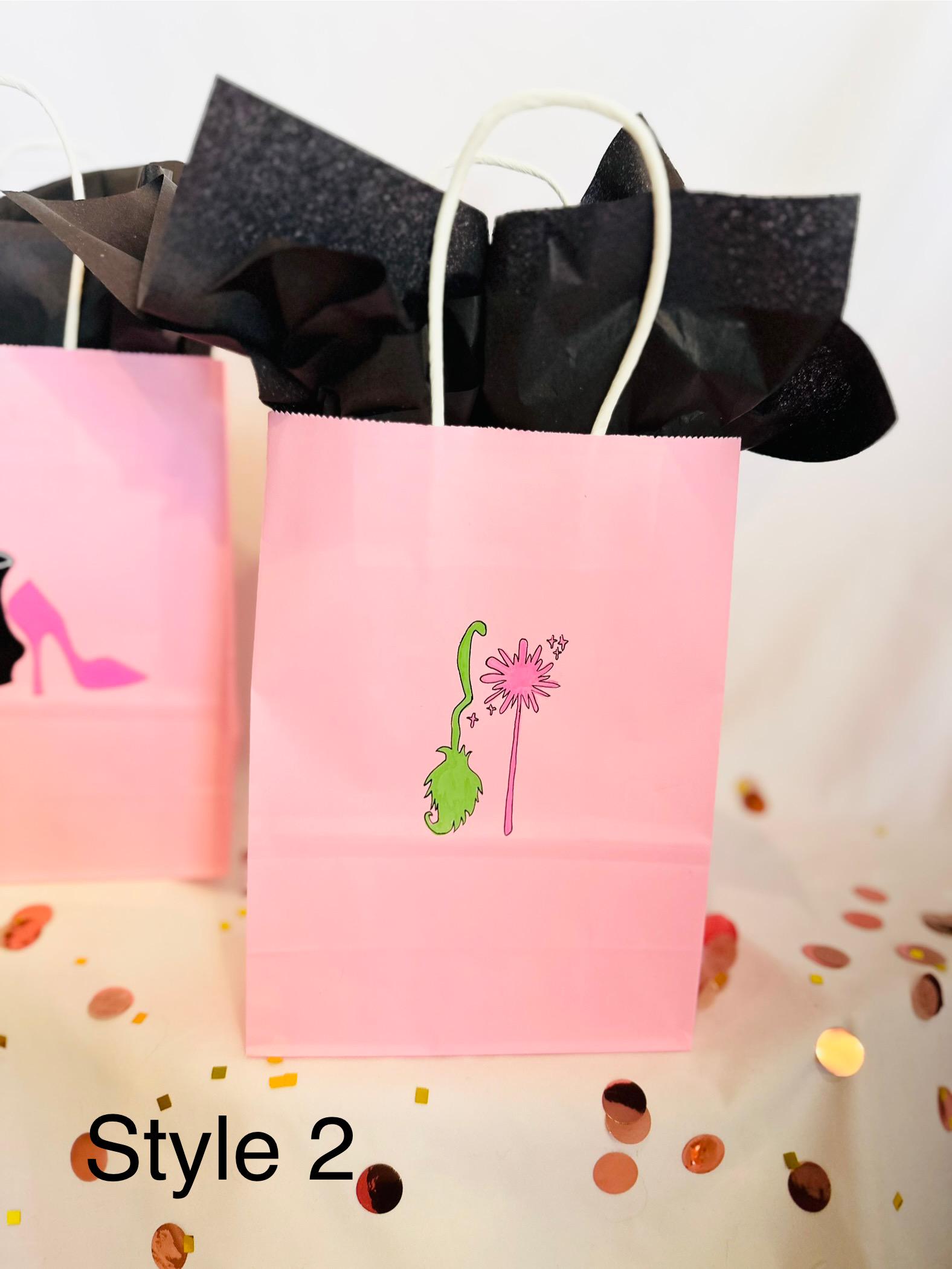 Wicked Themed Birthday Party Favor Gift Bags - Elphaba - Glinda - Etsy