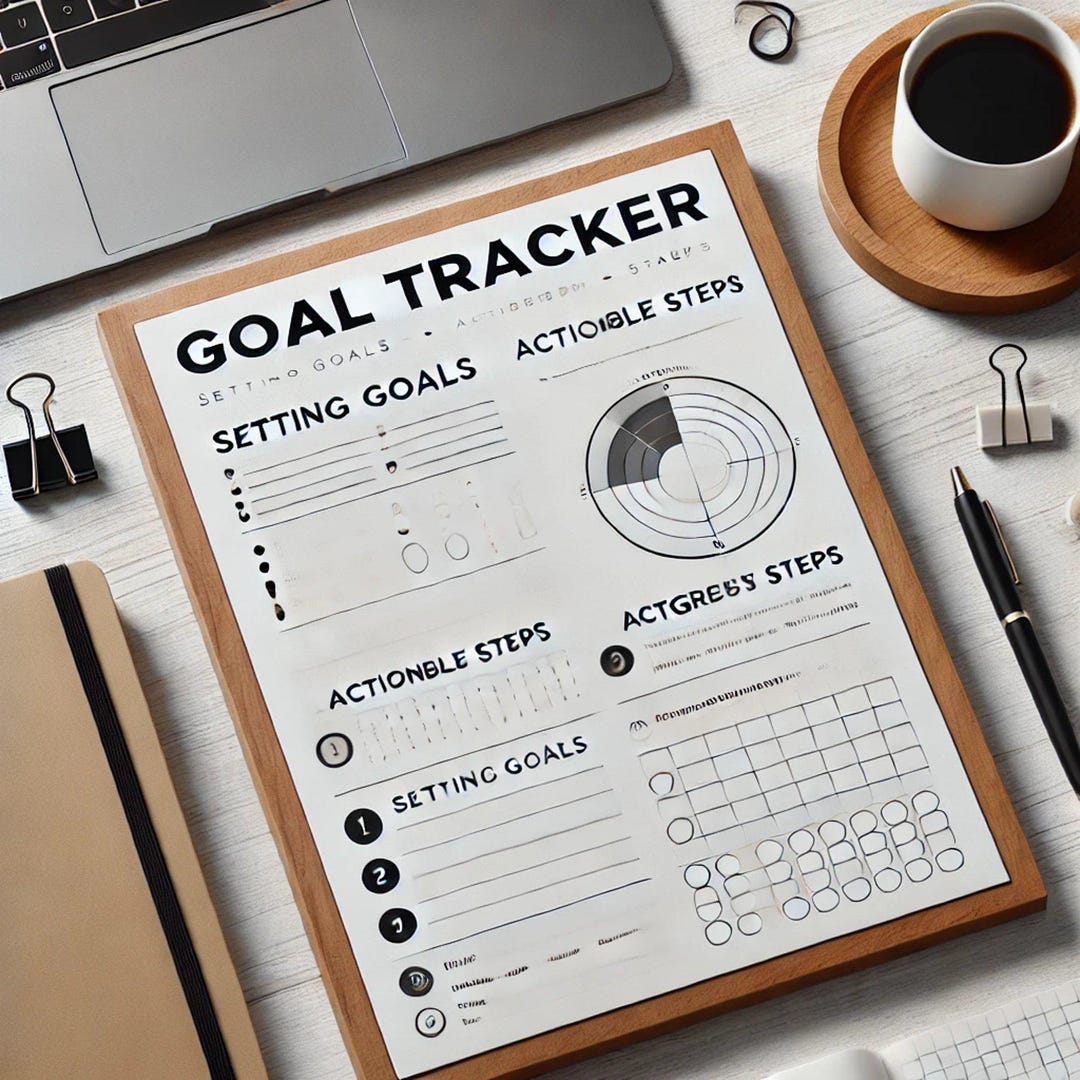 Goal Tracker Template Printable Goal Planner - Etsy