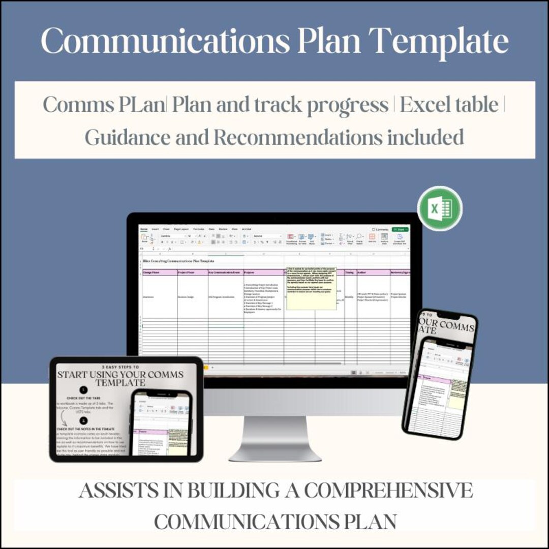 Communications Plan Template - Etsy