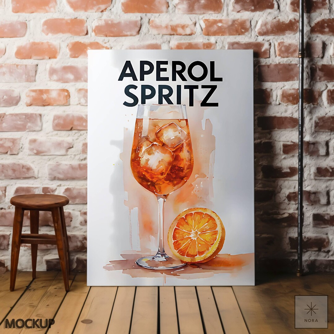 Aperol Spritz Poster #5 | Printable Digital Art | Cocktail and Drink ...