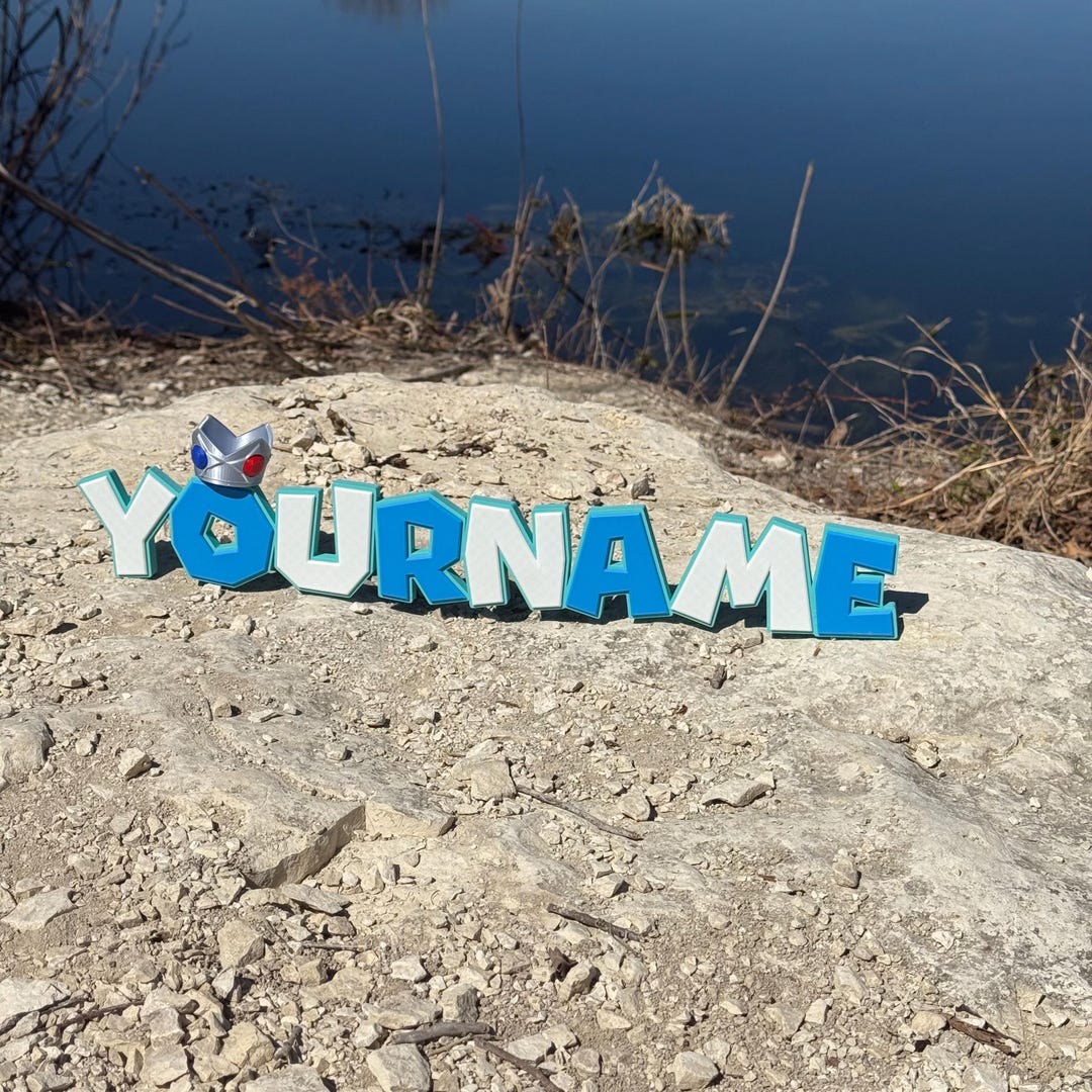 Custom Princess Rosalina Inspired Name Plate, Custom Mario Name Plate ...