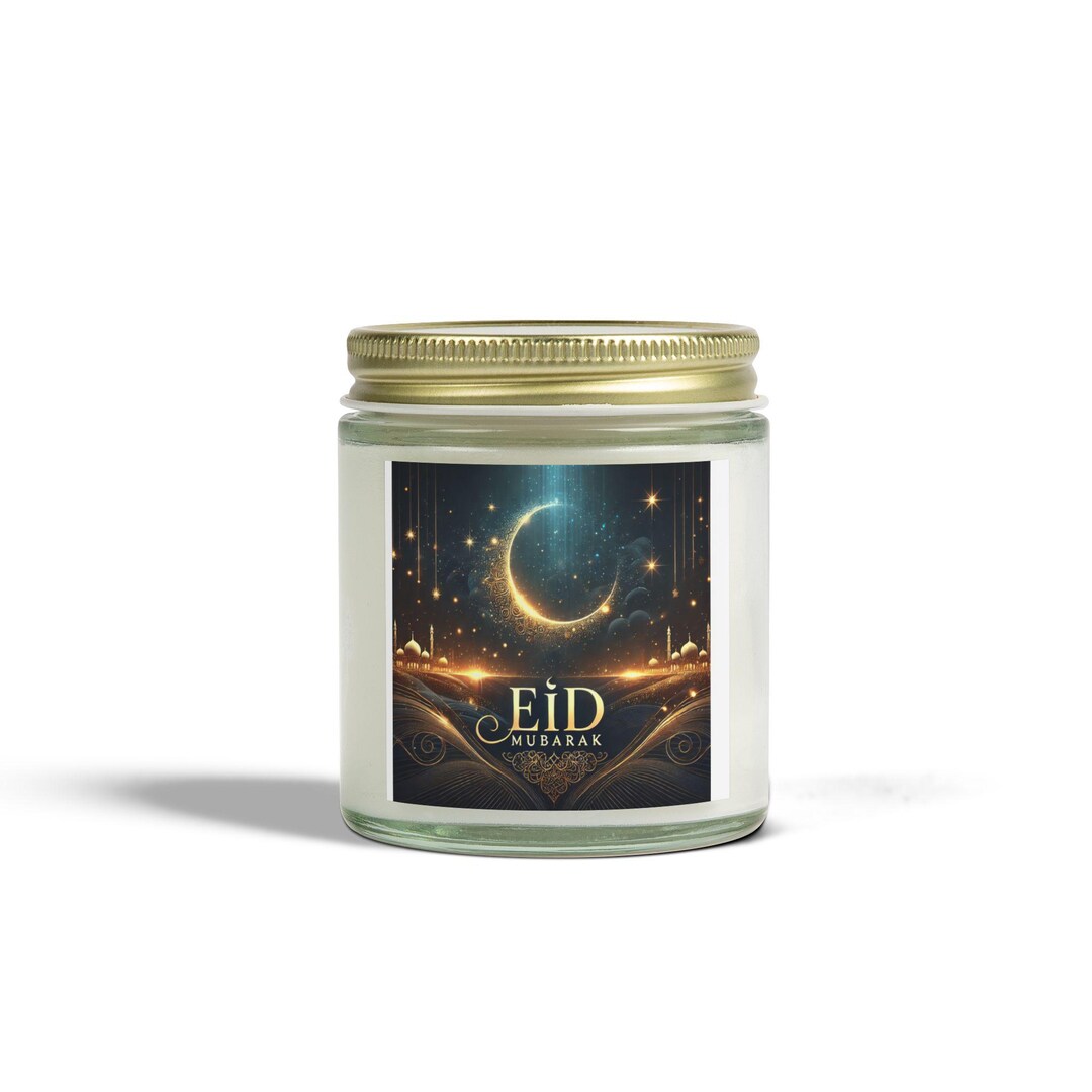 Eid Mubarak Scented Candle, Ramadan Coconut Wax Candle, Islamic Home ...