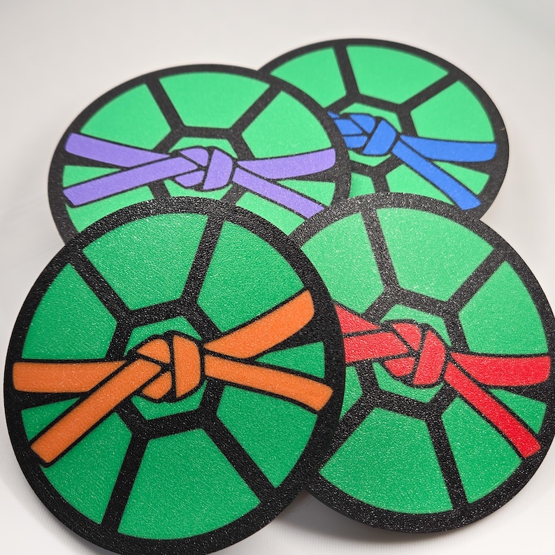 Ninja Turtles Coasters - Etsy