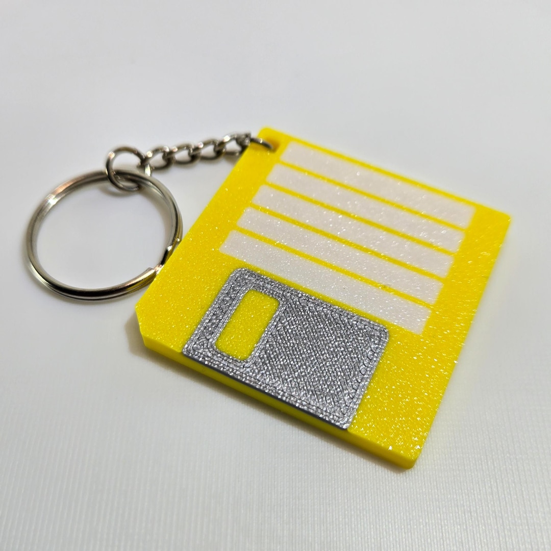 Floppy Disk Keychain - Etsy