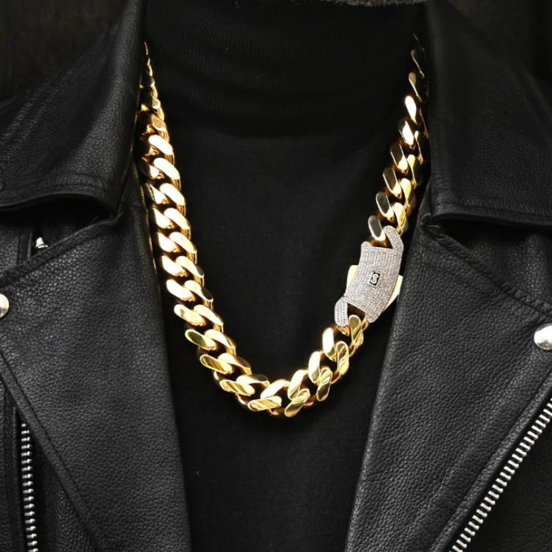 14 Karat Monaco Cuban Link Chain for Men and Women - Etsy