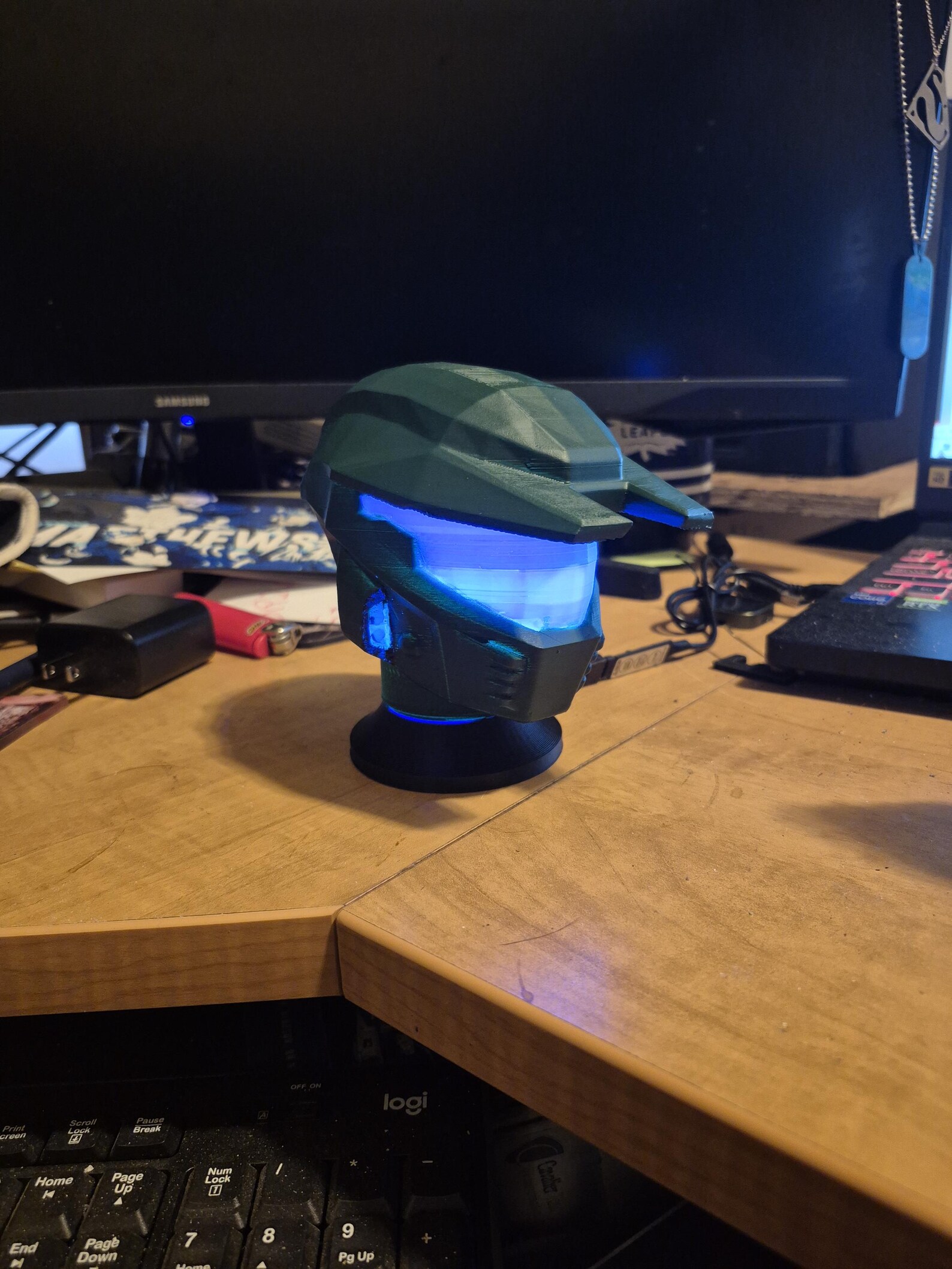 3D Printed Computer Buddy Helmet Light - Etsy