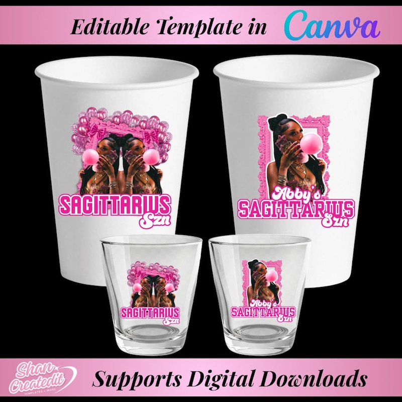 Sagittarius Custom Cups - Etsy