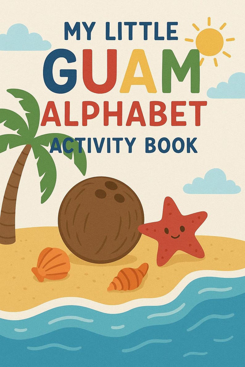 Guam Alphabet Activity Book: Kids Coloring & Tracing Workbook (digital ...