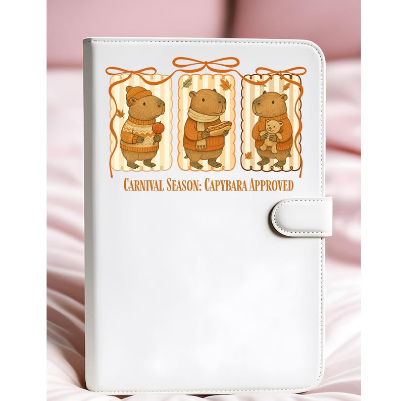 Cute Capybara Autumn PNG | Fall Carnival PNG | Fair Season Sweater ...