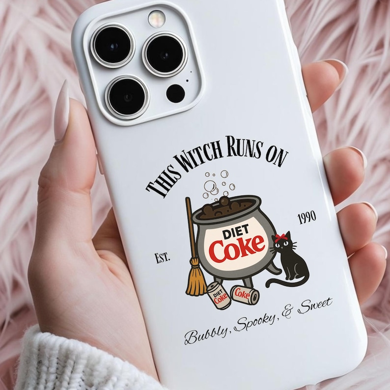 Diet Coke Halloween PNG| This Witch Runs on Diet Coke Sublimation ...