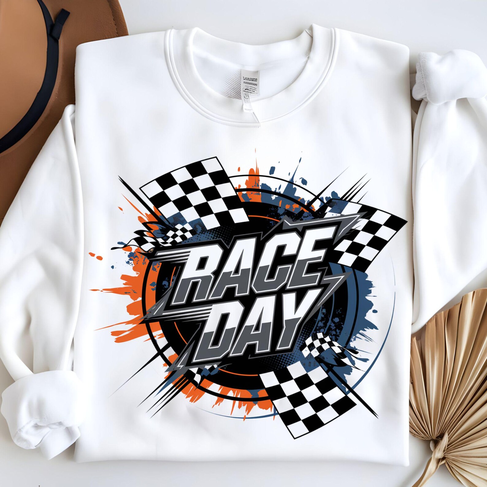 Race Day Checkered Flag PNG | Racing Sublimation Design | Checkered ...