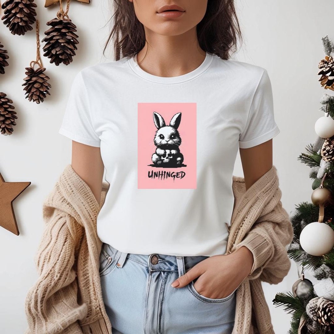 Unhinged Bunny Skull Tshirt PNG Design File - Etsy