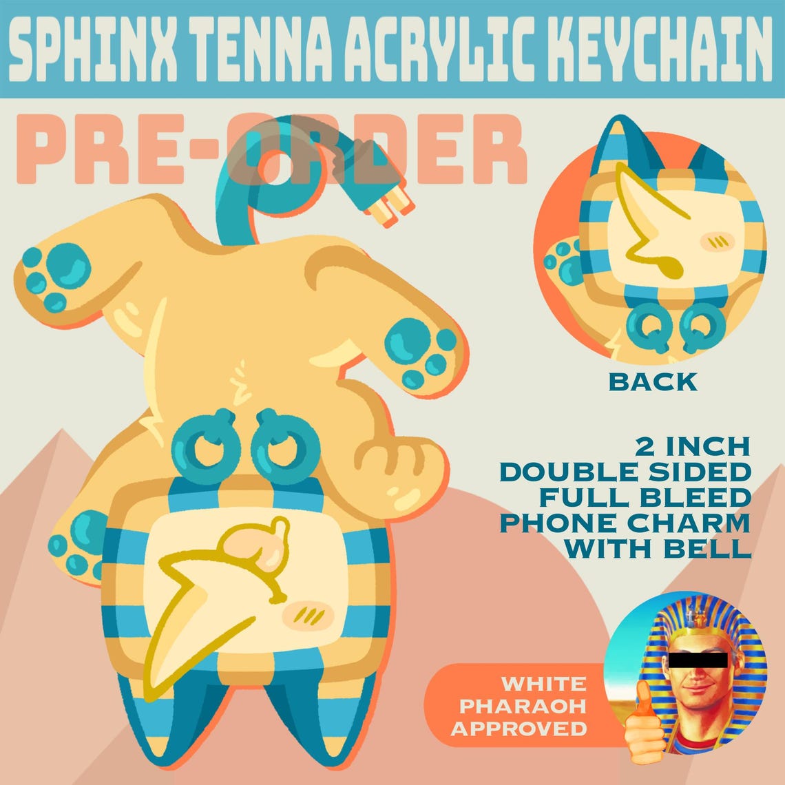 PREORDER Sphinx Tenna 2" Acrylic Keychain - Etsy