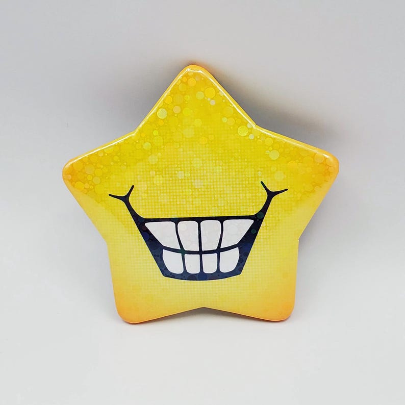 Holographic Tenna Star Pin-back Button - Etsy